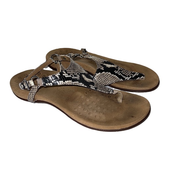 Vionic | Shoes | Vionic Kirra Snake Print Slingback Sandals | Poshmark